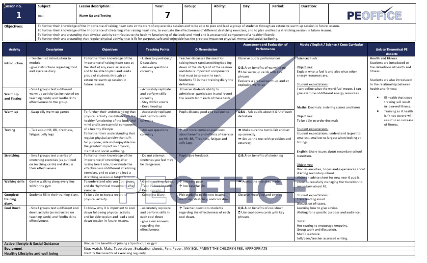 HRE Lesson Plans – PE Office
