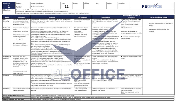 KS4 Football Lesson Plans – PE Office