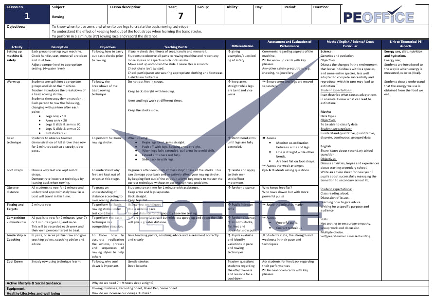 All KS3 and KS4 Lesson Plans – PE Office